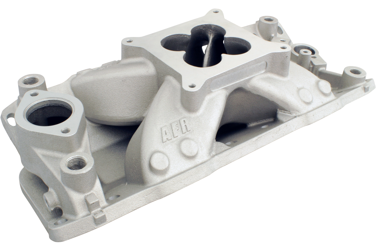 Air Flow Research New SBC Eliminator Dual Plane Intake Manifold For ...