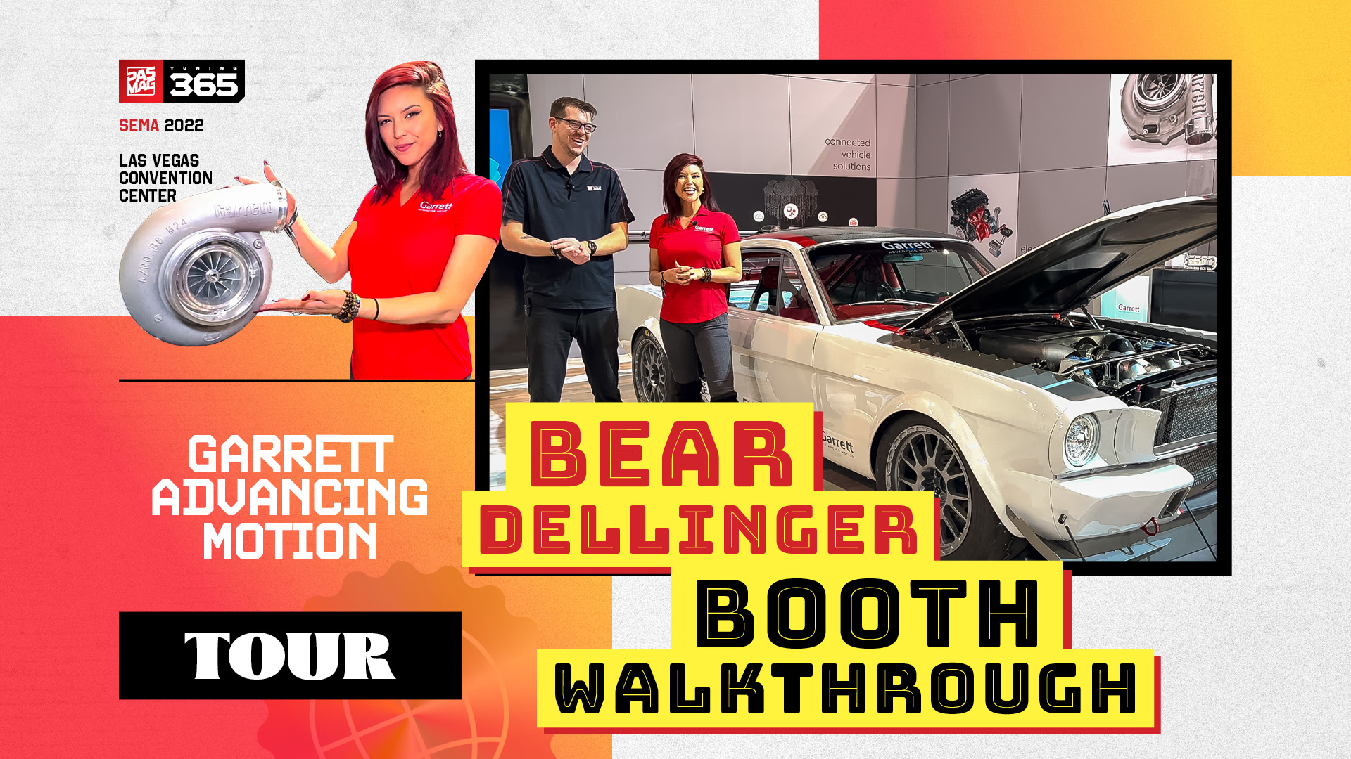 Bear Dellinger Garrett Advancing Motion Booth Walkthrough at SEMA 2022 - PASMAG is the Tuner's ...